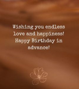Advance Birthday Wishes, Messages & Quotes - BlessMsg