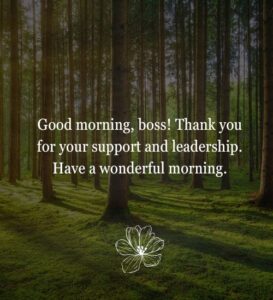 Good Morning Messages For Boss - BlessMsg