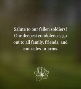 Condolence Messages for Soldiers - BlessMsg