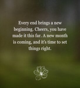 Last Day of the Month Motivational Quotes - BlessMsg