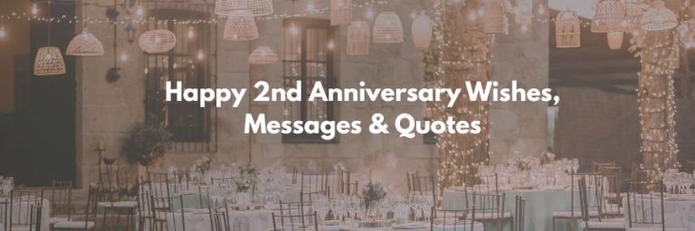Happy 2nd Anniversary Wishes, Messages & Quotes - BlessMsg