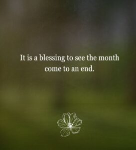 Last Day of the Month Motivational Quotes - BlessMsg