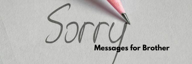 40+ Sorry Messages for Brother - Apology Messages - BlessMsg