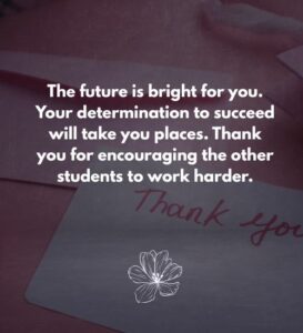 Thank You Message for Students from Teacher - BlessMsg