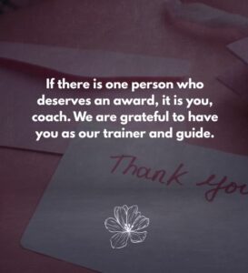 50+ Heartfelt Thank You Coach Messages to Show Appreciation - BlessMsg