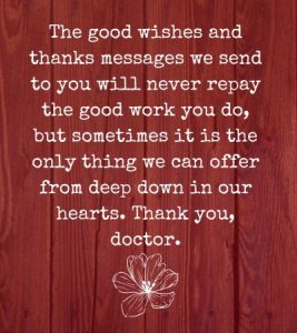 Thank You Doctor Messages - Doctor Appreciation Quotes - BlessMsg