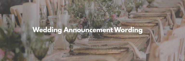 Wedding Announcement Wording - BlessMsg