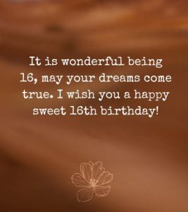 Happy 16th Birthday Messages & Wishes for Sweet Sixteen - BlessMsg